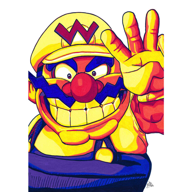 Lámina Wario - Fan Art - NataDPB